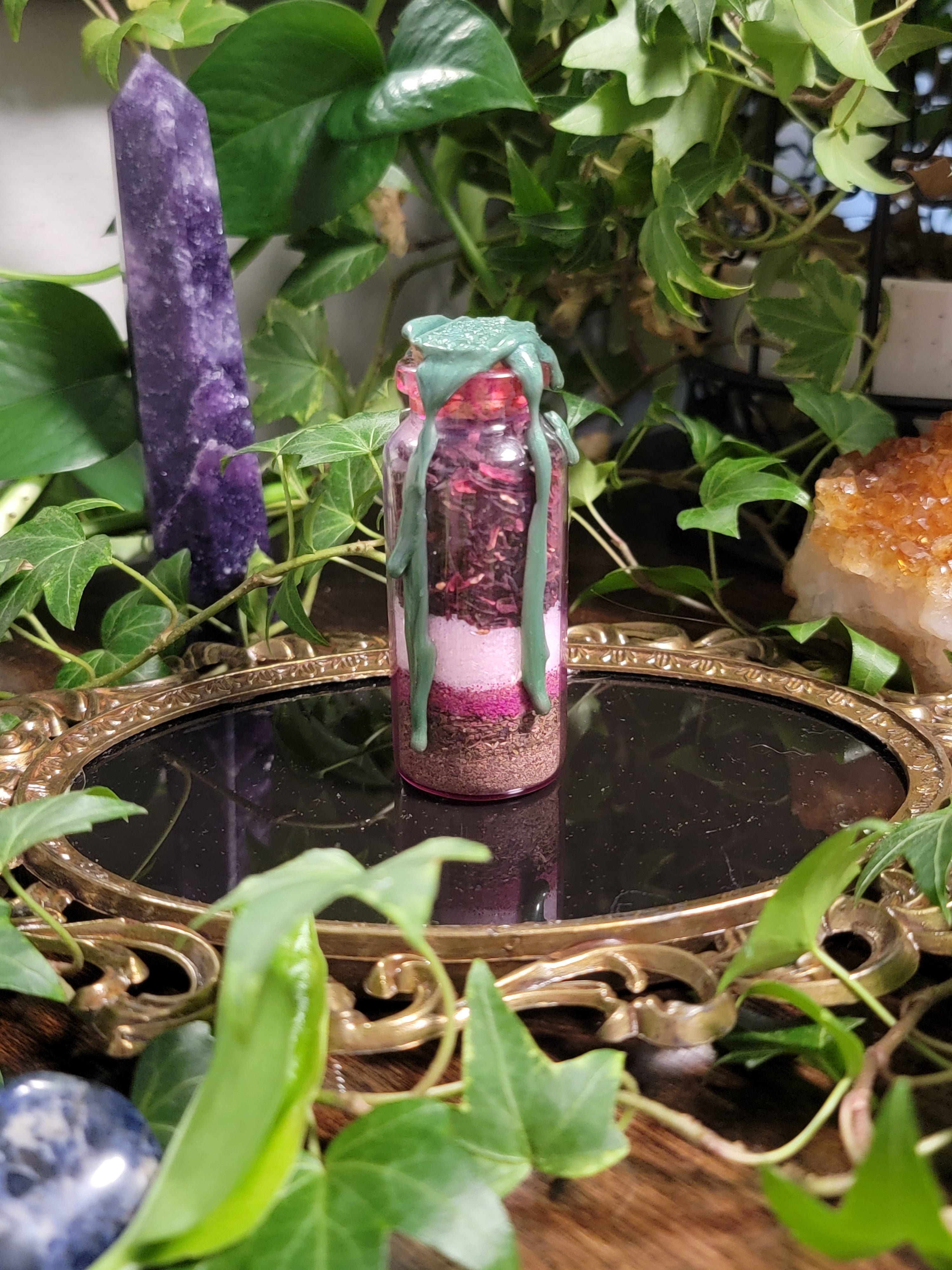 Healthy Love Spell Bottle – Moonflower Scythe